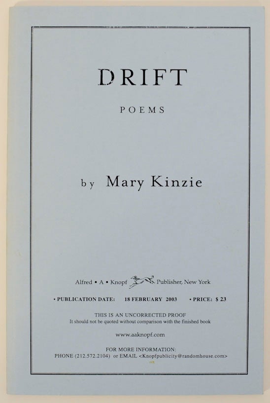Drift | Mary KINZIE